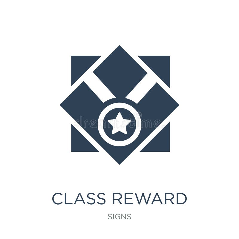 Class Reward Icon in Trendy Design Style. Class Reward Icon Isolated on ...