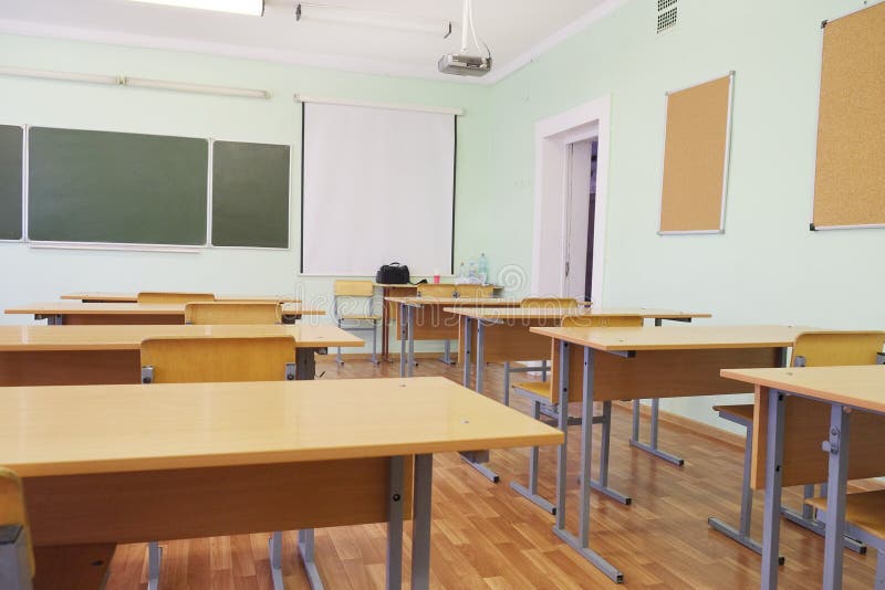 Class room stock image. Image of desk, obligatory, schooling - 55871661