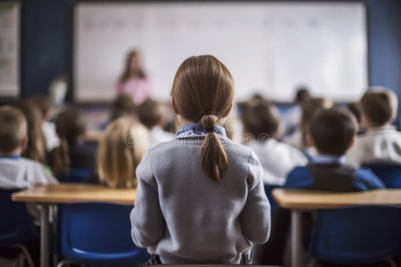 In the Class Room of a Primary School, Children Learning Activities ...