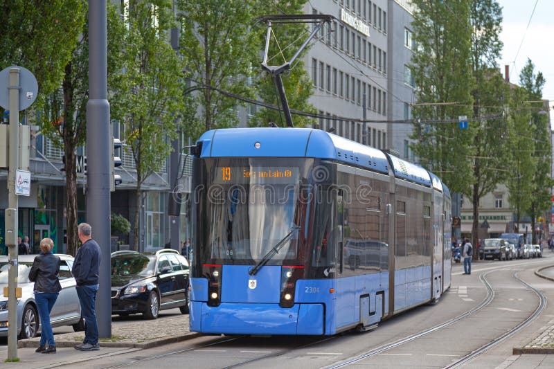 Class S Tram of the Line 19 in Munich Editorial Photo - Image of mode ...