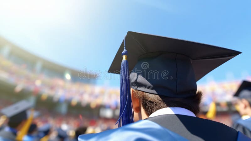 Photo Student Walking To Graduation Ceremony Made with Generative Ai ...
