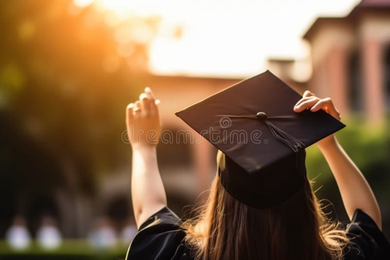 Photo Student Walking To Graduation Ceremony Made with Generative Ai ...