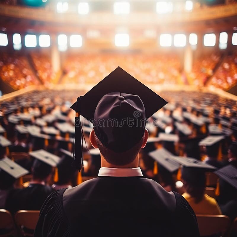 Photo Student Walking To Graduation Ceremony Made with Generative Ai ...