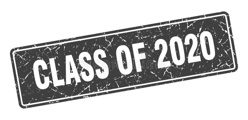 Class of 2020 Grunge Stamp with Red Band Stock Vector - Illustration of ...
