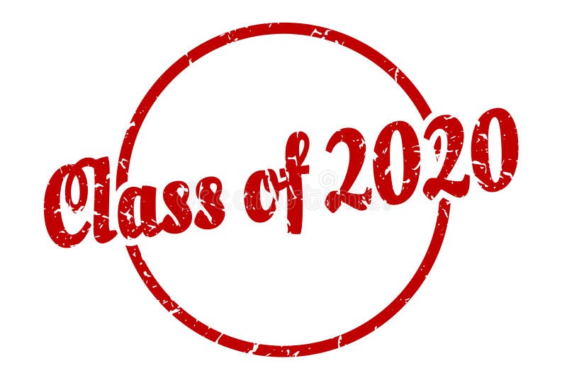 Class of 2020 Grunge Stamp with Red Band Stock Vector - Illustration of ...