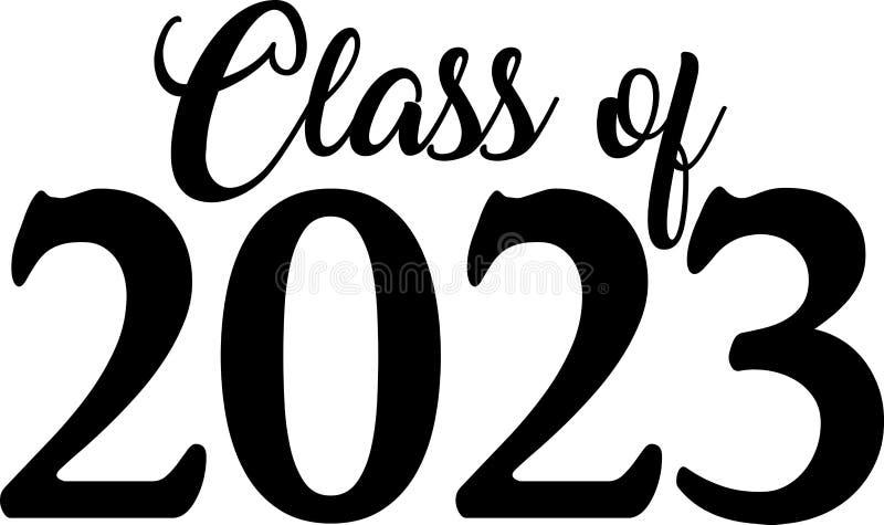Class of 2023 stacked logo stock vector. Illustration of banner - 244747641
