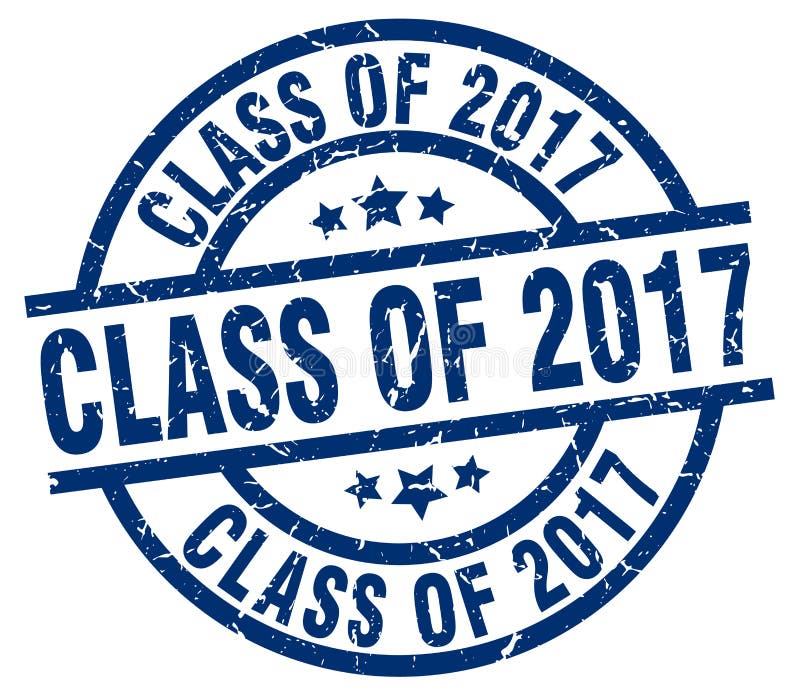 Class of 2017 square stamp stock vector. Illustration of stamp - 89523404