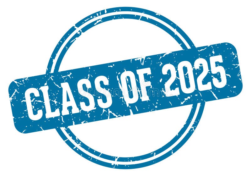 Class of 2025. Class of 2025 Round Green and Gold Label Isolated on ...