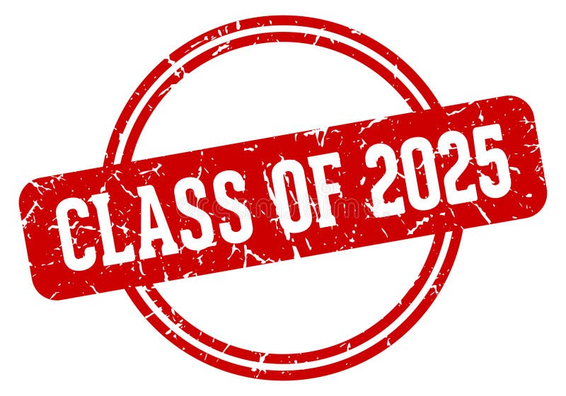 Class of 2025. Class of 2025 Round Green and Gold Label Isolated on ...