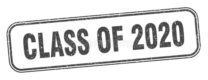 Class of 2020 Grunge Stamp with Red Band Stock Vector - Illustration of ...
