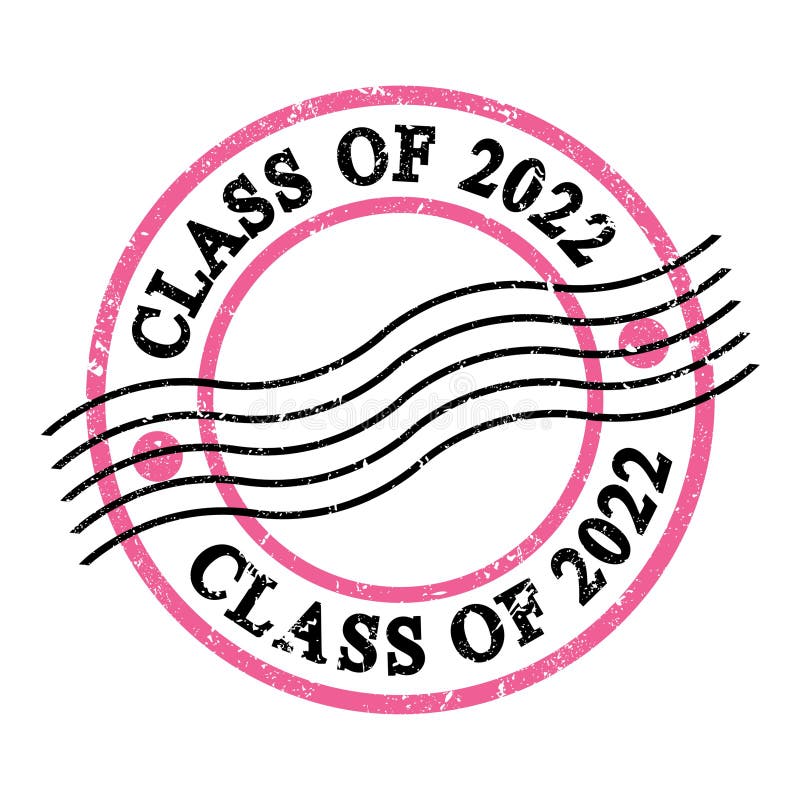 CLASS of 2022 Text Written on Orange Stamp Sign Stock Illustration ...
