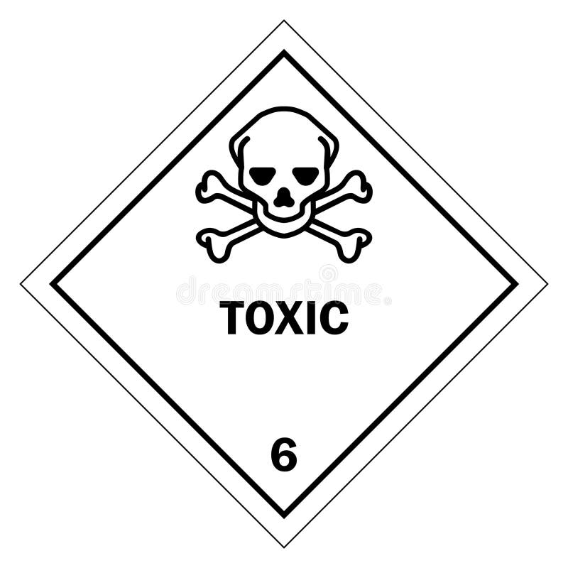 Class 6 : Toxic and Infectious Substances Vector Illustration. Stock ...