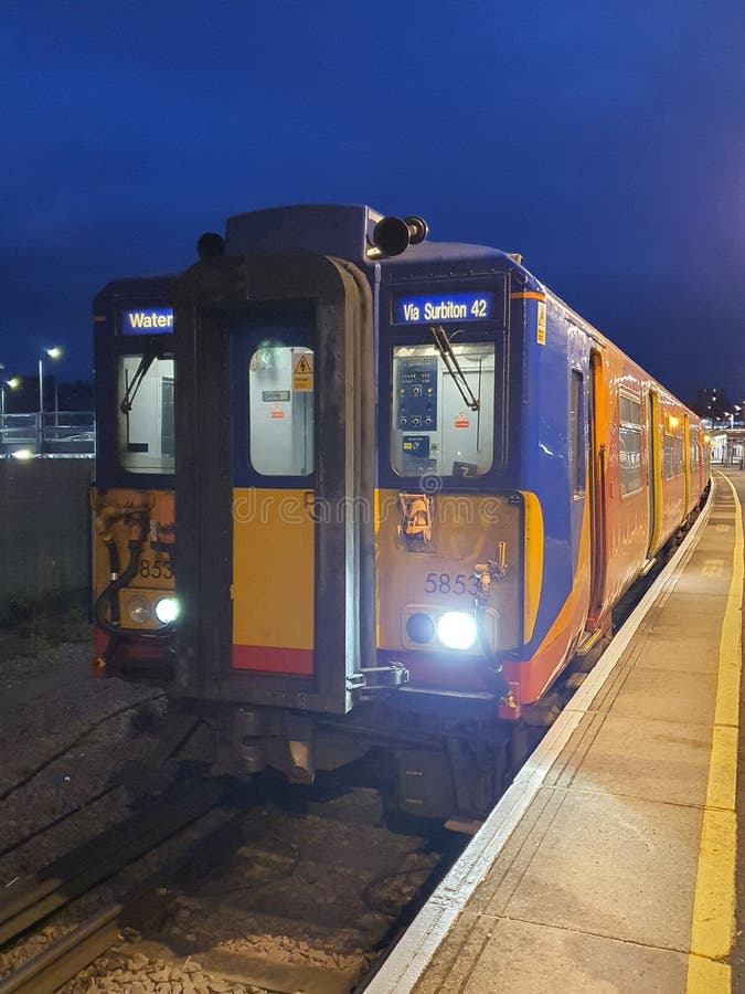 A Class 455 Train at Guildford Station Editorial Image - Image of iron ...