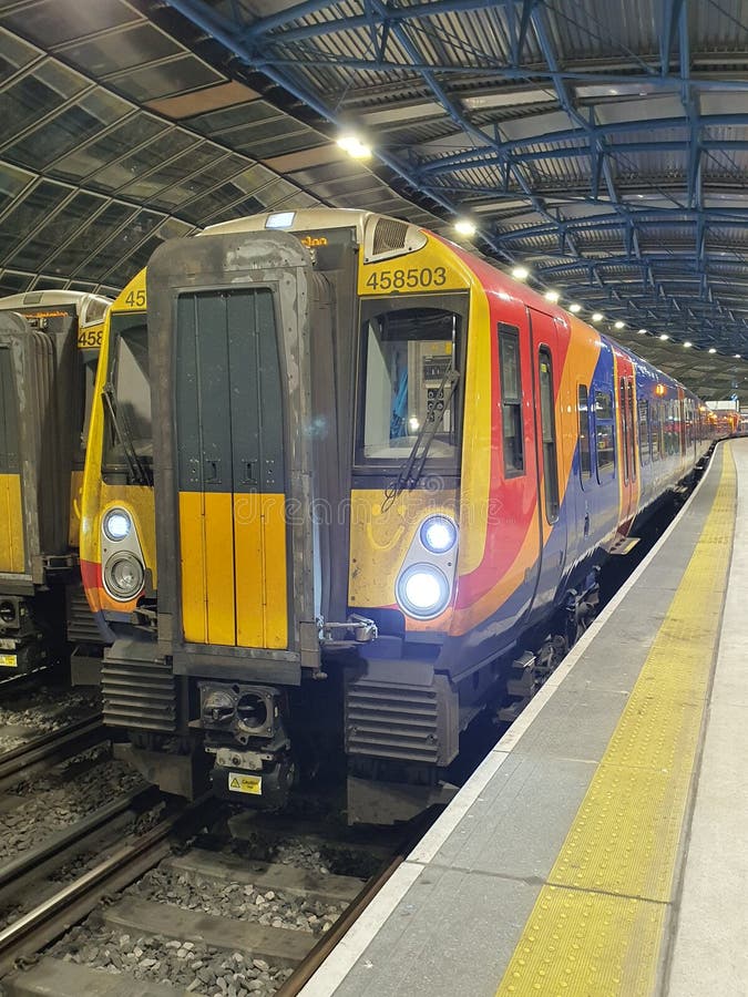 A Class 458 Train at Waterloo Station Editorial Photo - Image of ...