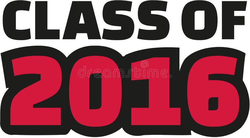 Class of 2016 stock illustration. Illustration of concept - 64700423