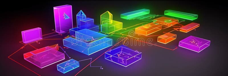 Class Uml Diagrams Vibrantly Illustration Stock Illustration ...