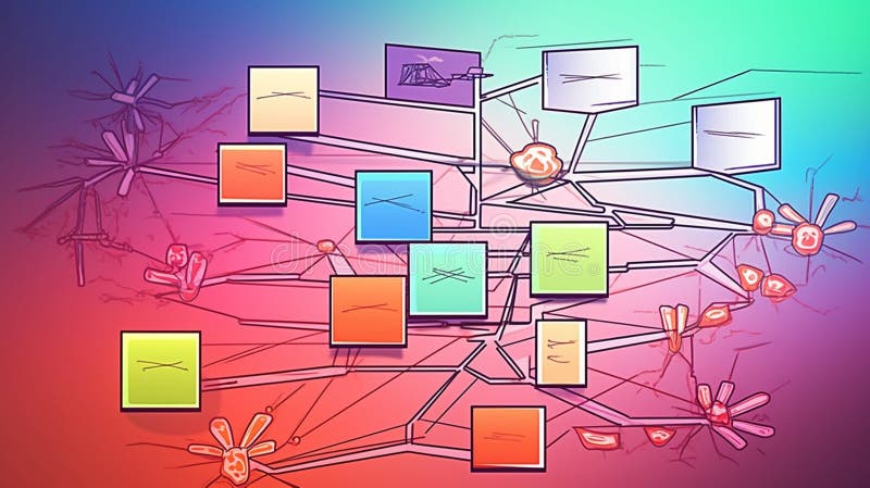 Class Uml Diagrams Vibrantly Illustration Stock Illustration ...