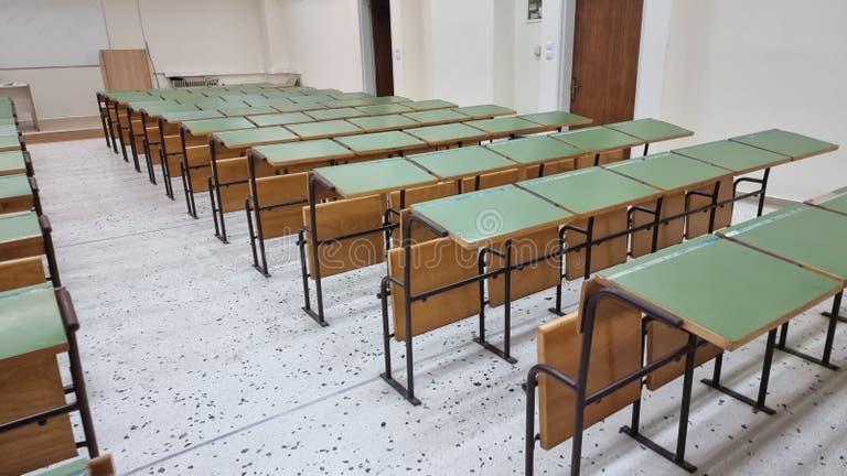 Class University Desks Large Education Study Empty Students Stock Image ...