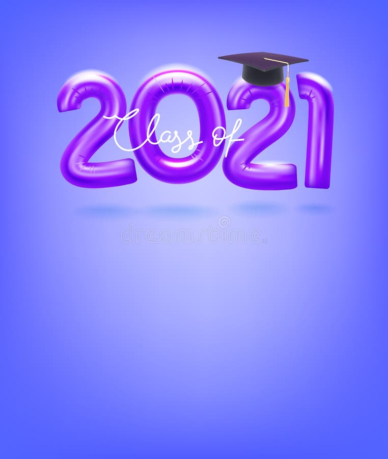 Class of 2021 vector card stock vector. Illustration of graduated ...