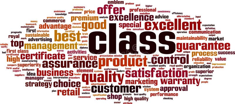 Class word cloud concept stock vector. Illustration of maintainable ...