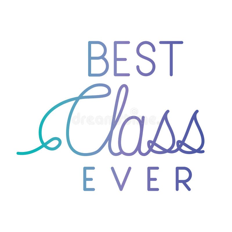 Class of the Year Hand Made Font Stock Vector - Illustration of ...
