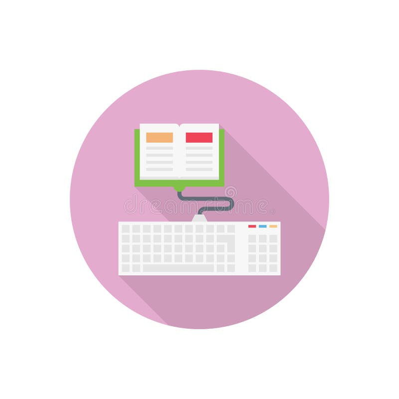 Classes Vector Flat Color Icon Stock Vector - Illustration of student ...