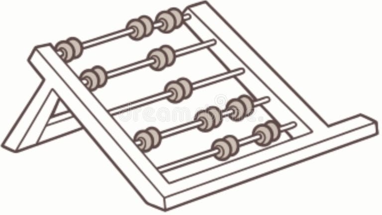 Classic Abacus, Counting and Calculation Tool, Vector Design Generative ...