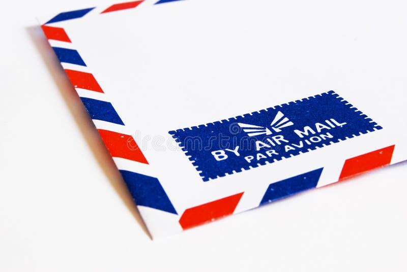 Classic air mail envelope stock photo. Image of message - 18122102