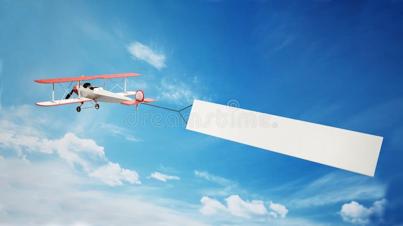 Vintage Airplane Pulling Sign Stock Illustrations – 195 Vintage ...