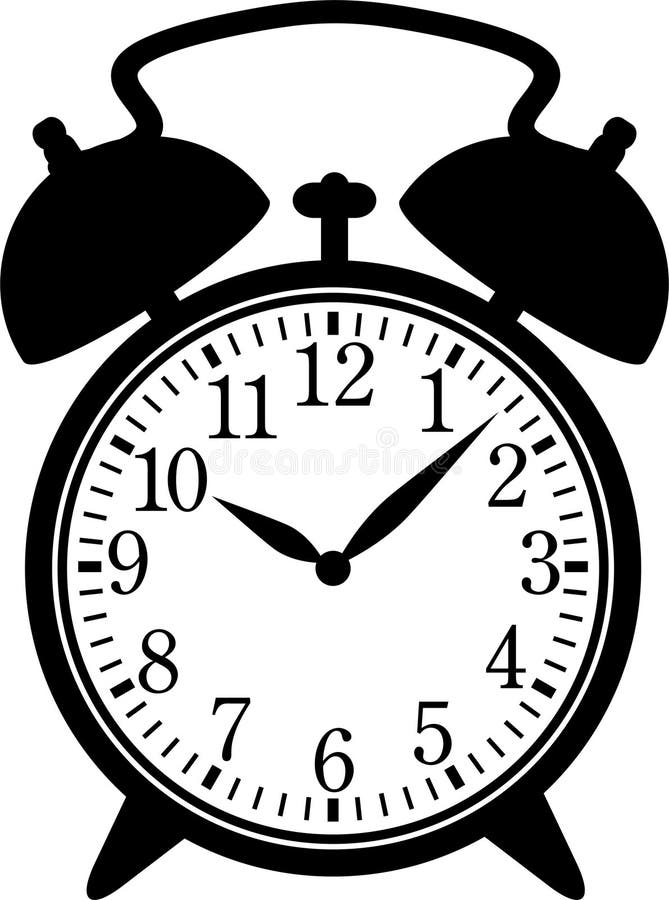 Clock Black White Cartoon Stock Illustrations – 7,865 Clock Black White ...