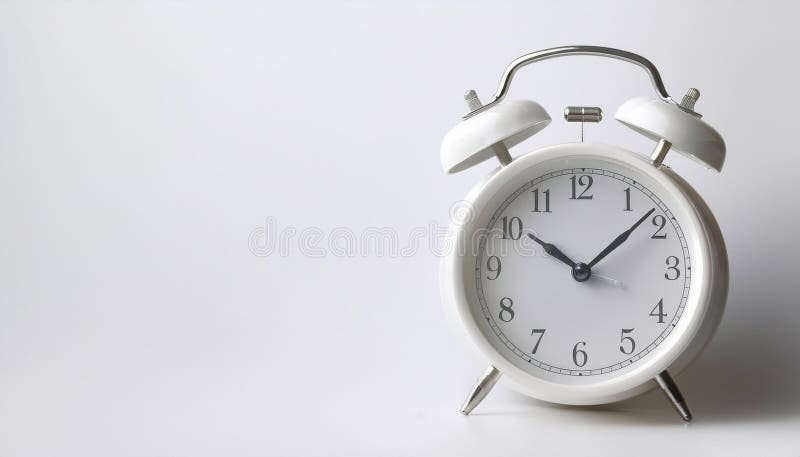 Classic Alarm Clock Resting Peacefully in a Minimalist Setting on a ...