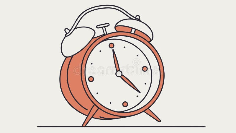 Classic Alarm Clock, Time and Morning Routine Symbol, Vector Design ...