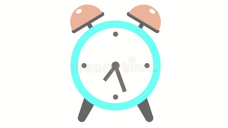 Classic Alarm Clock with Two Bells on Top Stock Footage - Video of ...