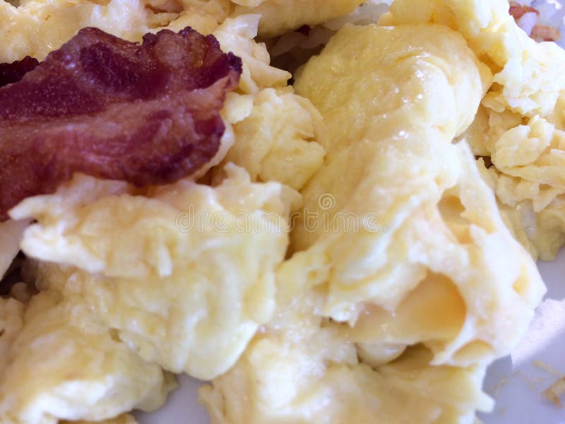 Classic American Breakfast Egg Bacon Sausage Toast Stock Image - Image ...