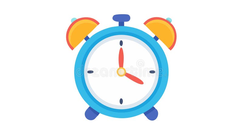 Classic Analog Alarm Clock Icon, Time Scheduling Reminder, Vector ...