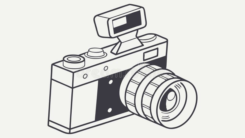 Classic Analog Camera Icon in Detailed Vector Art, Vector Design ...