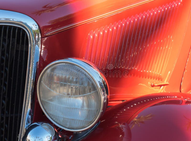 Classic Antique Car Front End Stock Photo - Image of close, beautiful ...