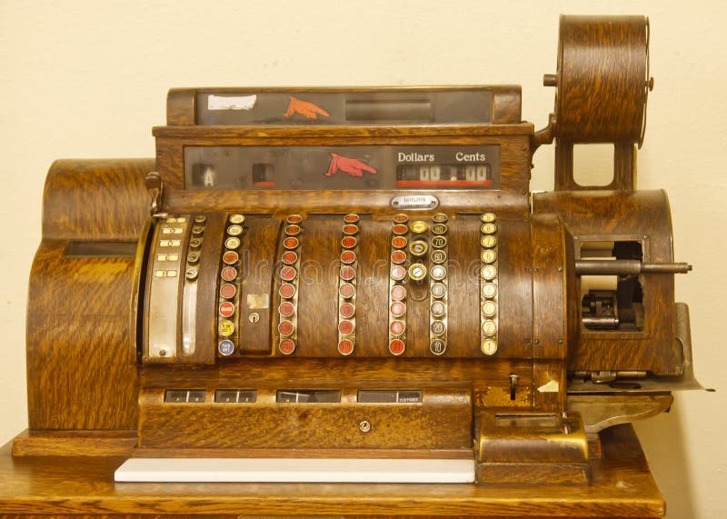 Old Fashioned Cash Register Orthographic Stock Photo - Image of ...