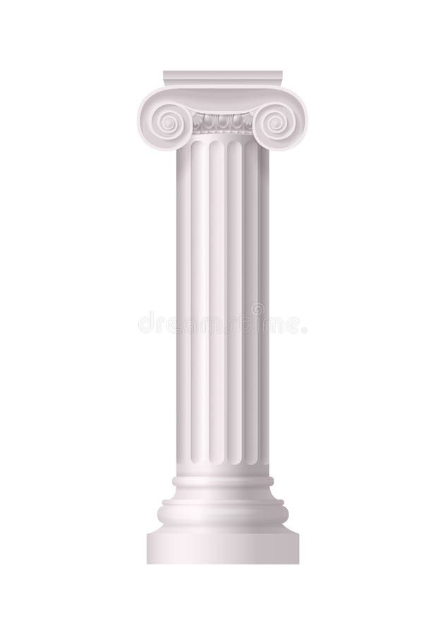 Classic Antique Column Composition Stock Illustration - Illustration of ...