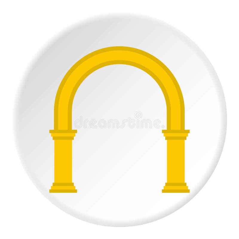 Arch with Classic Design Icon, Simple Style Stock Vector - Illustration ...