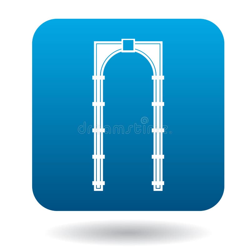 Classic Arch Icon, Simple Style Stock Vector - Illustration of built ...