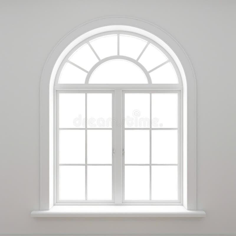 Classic Arched Window stock photo. Image of glass, building - 278691962