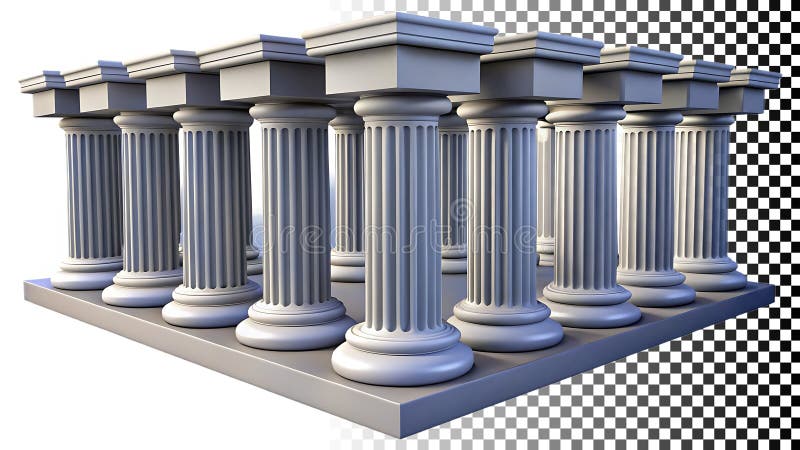 Classic Architectural Columns Structure Historical Building Element ...