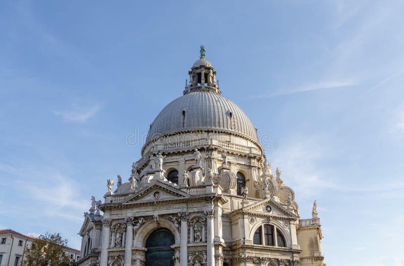 Classic Architecture on Old Venice Catholic Church Stock Image - Image ...