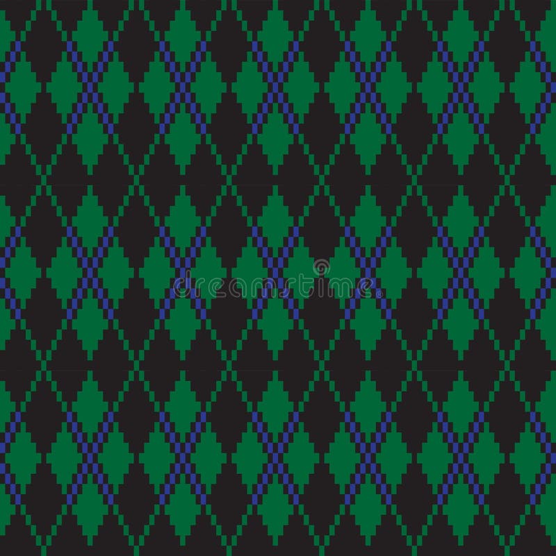 Classic Argyle Seamless Pattern Stock Vector - Illustration of diamond ...