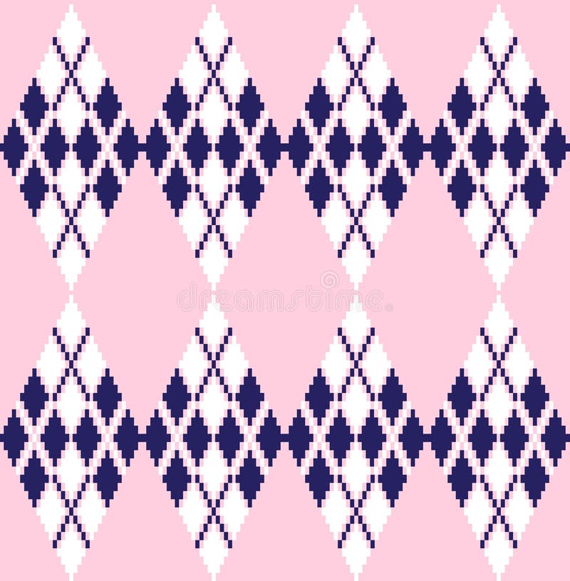 Classic Argyle Seamless Pattern Stock Illustration - Illustration of ...