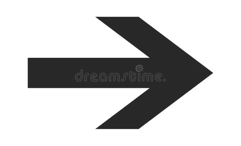 Classic Arrow Shape Pointer Design Stock Vector - Illustration of ...