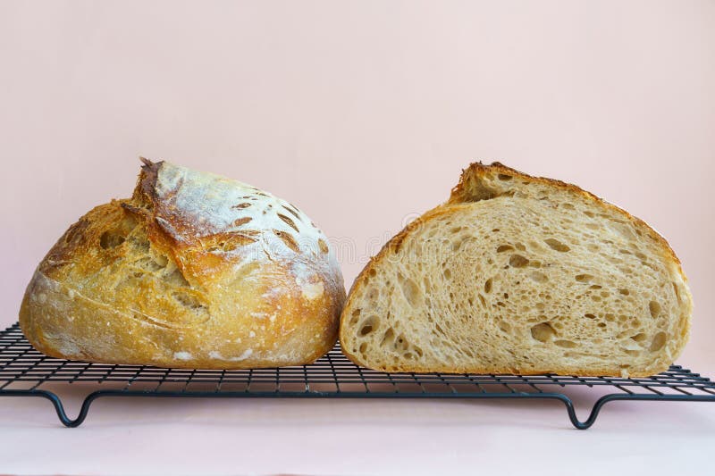 Classic Artisan Sourdough Tartine Bread Stock Image - Image of starter ...