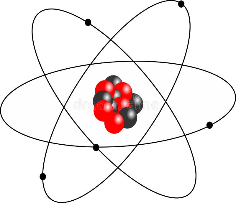Classic atom stock illustration. Illustration of white - 84625589