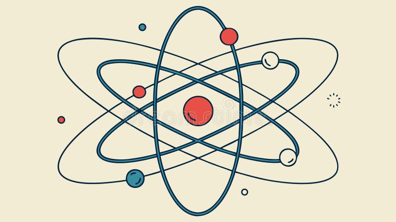 Classic Atom Symbol for Science and Technology, Vector Design ...